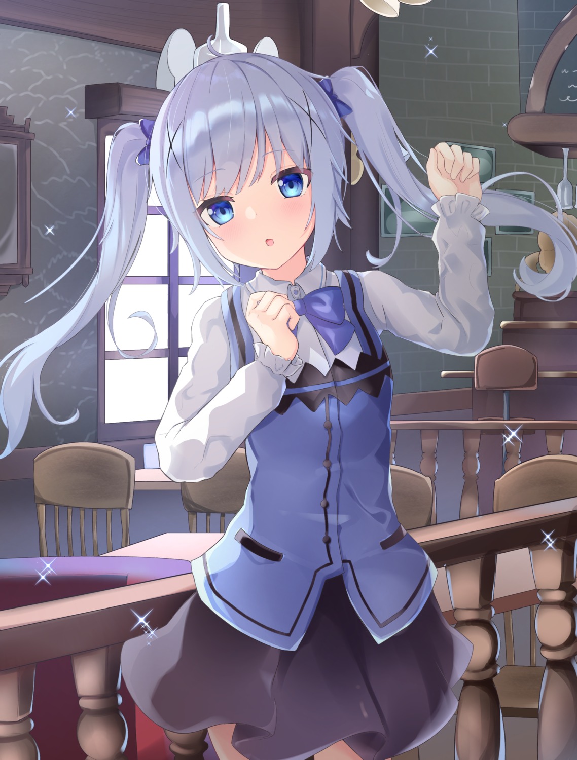 nekopurin (nyanko prin) gochuumon wa usagi desu ka? kafuu chino waitress | #1012718 | yande.re